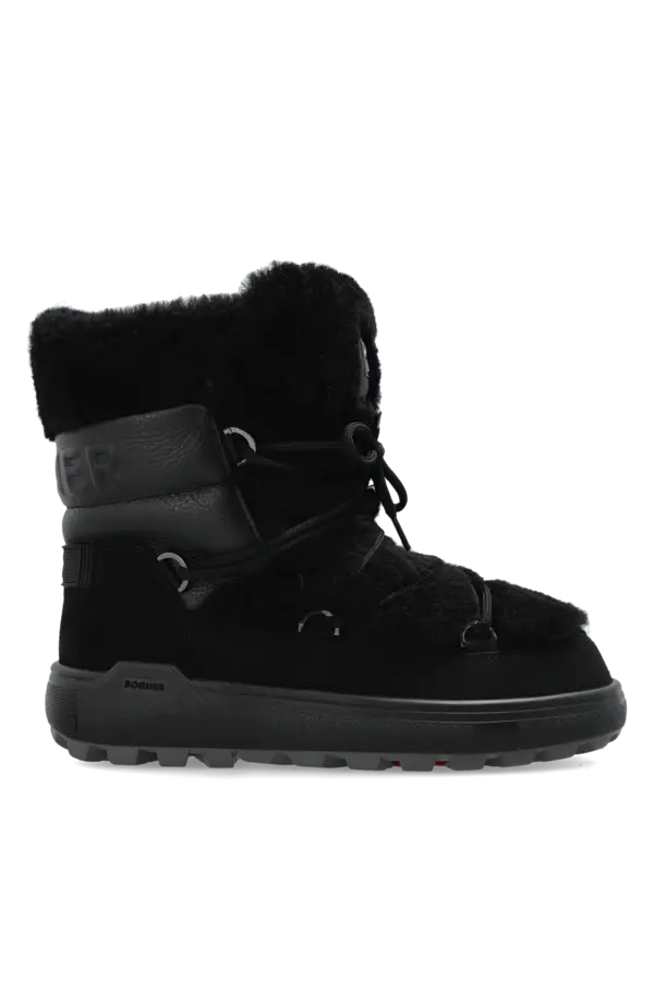 Bogner Chamonix" Leather Snow Boots - Black