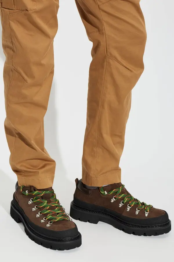 Dsquared2 Suede Hiking Lace-up Shoes - Brown