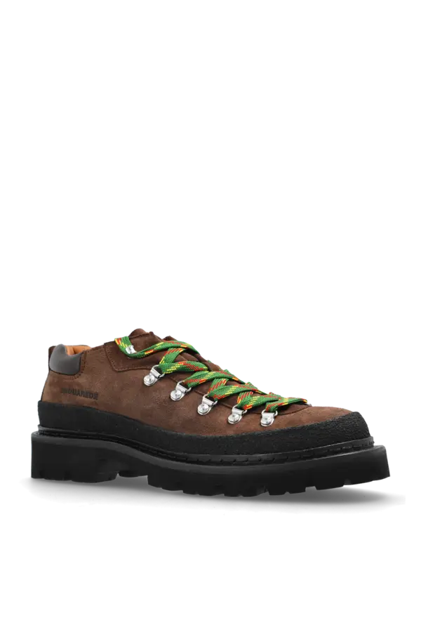 Dsquared2 Suede Hiking Lace-up Shoes - Brown