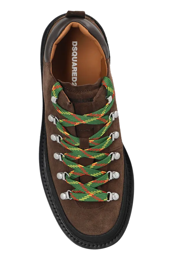 Dsquared2 Suede Hiking Lace-up Shoes - Brown