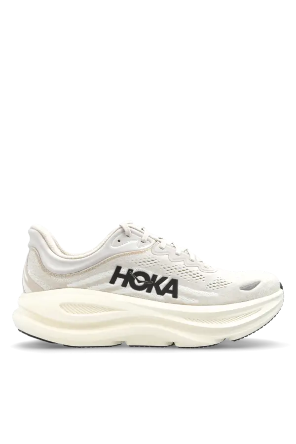 HOKA® Bondi Lace-up Sneakers - Cream