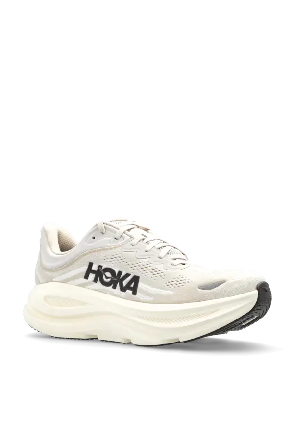 HOKA® Bondi Lace-up Sneakers - Cream