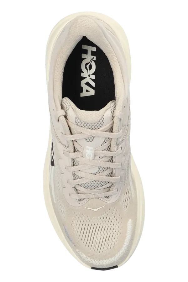 HOKA® Bondi Lace-up Sneakers - Cream