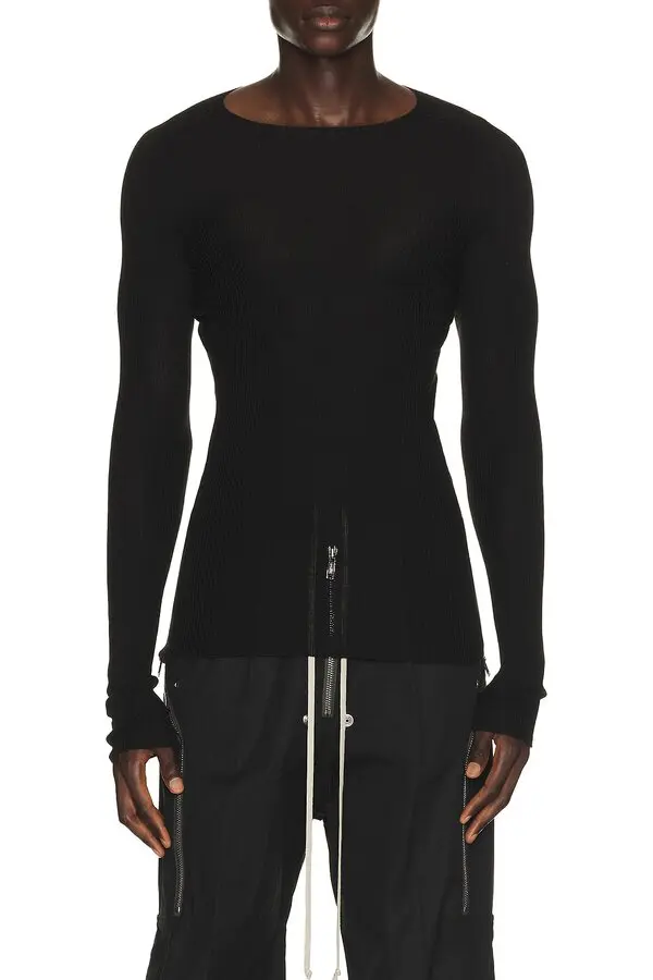 Rick Owens Ribbed Round Neck Shirt