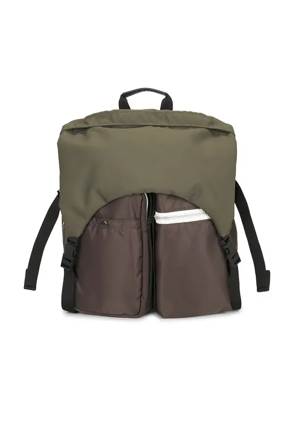 Sacai Utility Backpack In Green