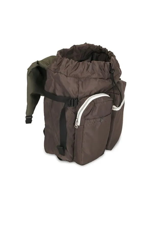 Sacai Utility Backpack In Green