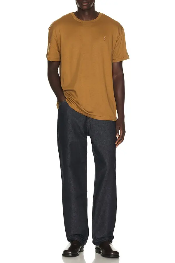 Polo Ralph Lauren Soft Touch T-shirt In Blue - Cafe Brown