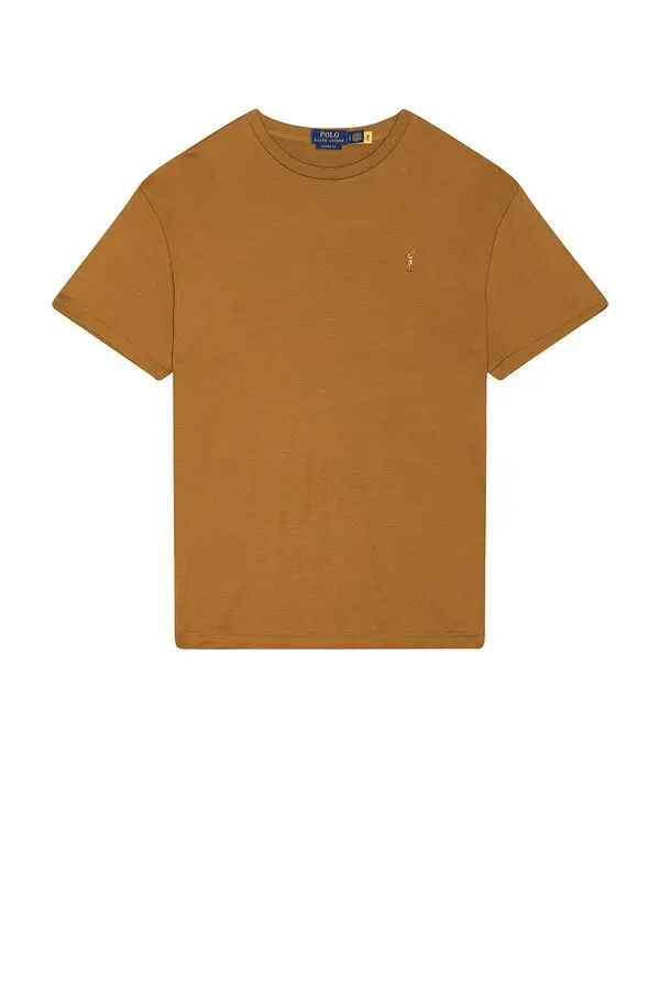Polo Ralph Lauren Soft Touch T-shirt In Blue - Cafe Brown