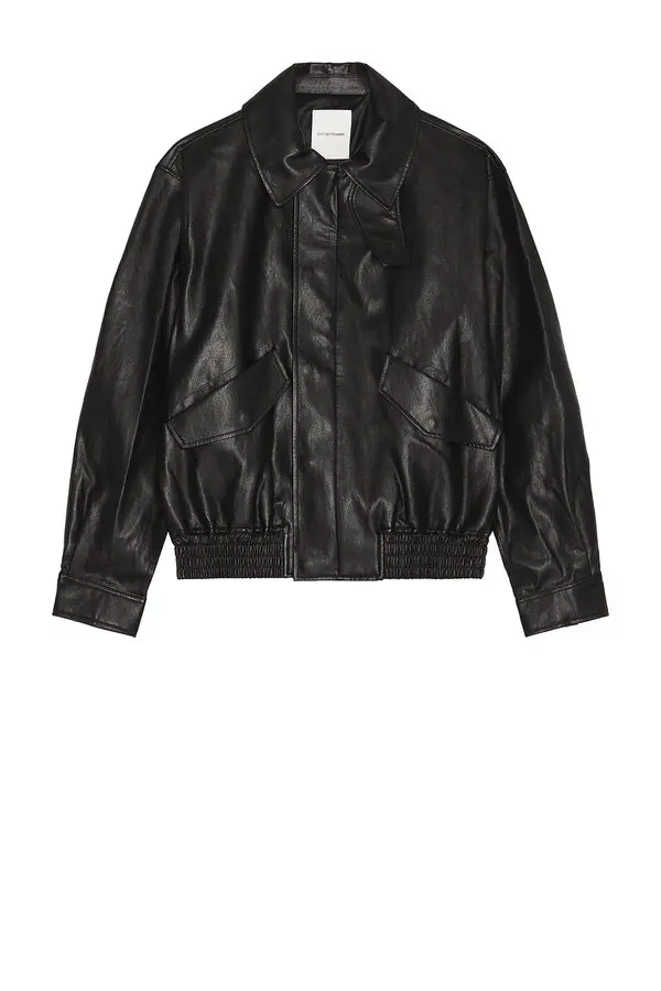 LE17SEPTEMBRE Faux Leather Zip Blouson