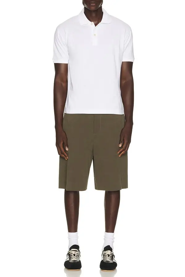 JIL SANDER Short Sleeve Polo In White