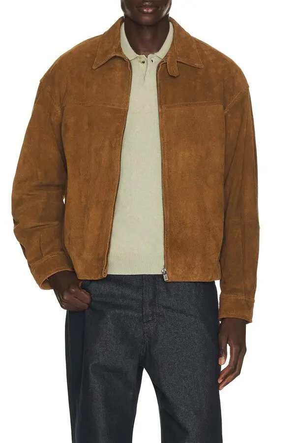 LE17SEPTEMBRE Cow Suede Zip Blouson