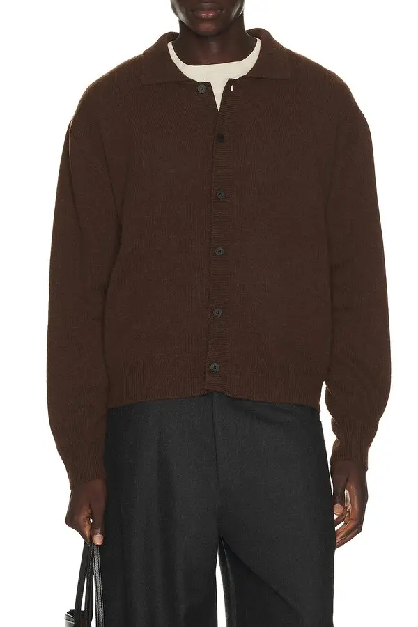 LE17SEPTEMBRE Alpaca Blend Shirt Cardigan