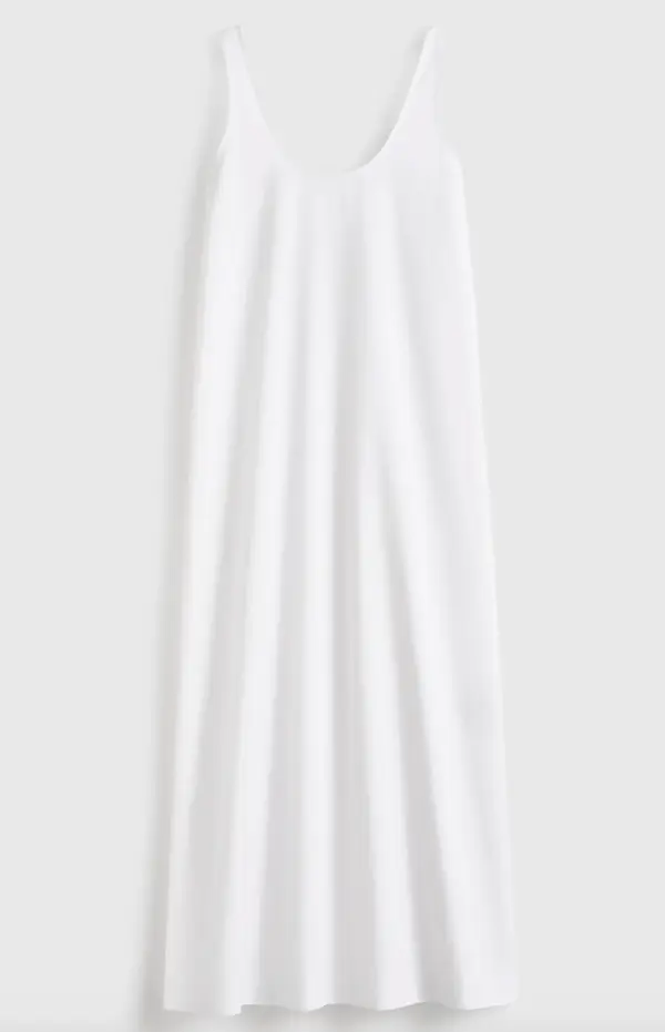 TOTEME Scoop Poplin Dress - White