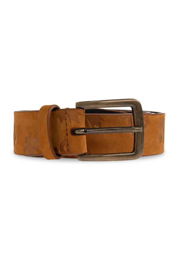 Dsquared2 Embossed Leather Belt - Brown