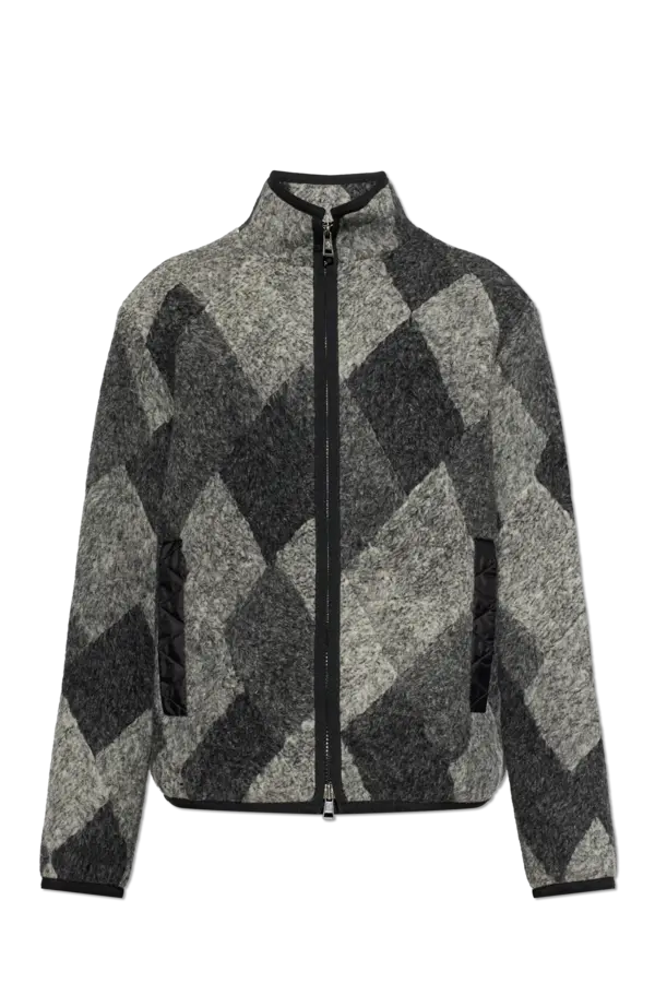 Moncler Cardigan With Logo Patch