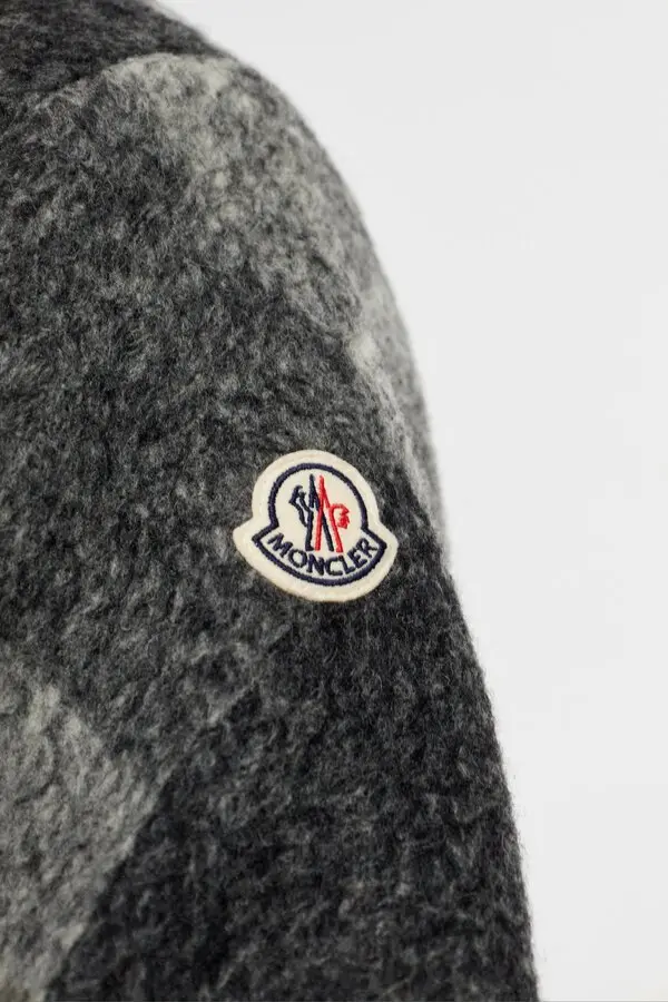 Moncler Cardigan With Logo Patch