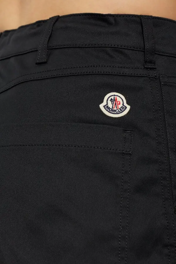 Moncler Pants With Logo Patch