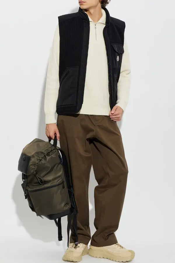 Moncler Pants With Logo Patch