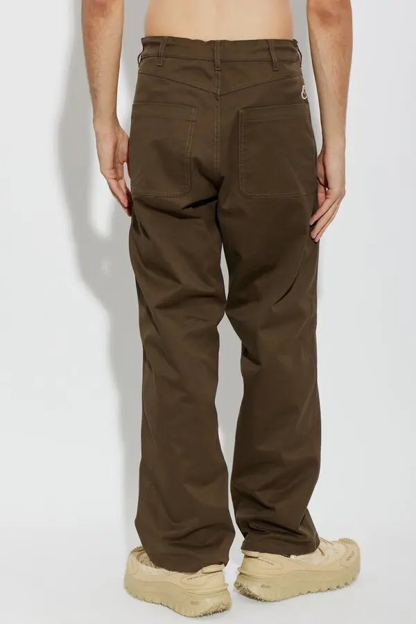 Moncler Pants With Logo Patch