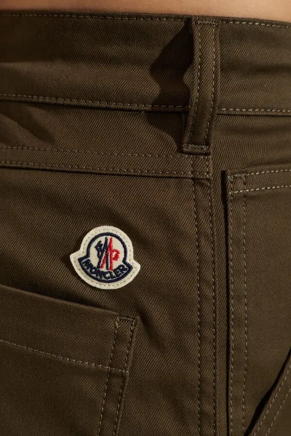 Moncler Pants With Logo Patch