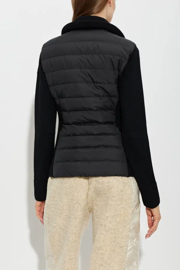 Moncler Quilted Knit Cardigan