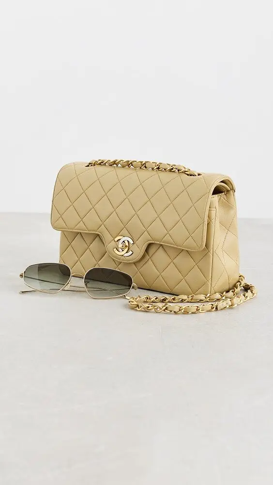 Shopbop Chanel Double Flap Chain Shoulder Bag