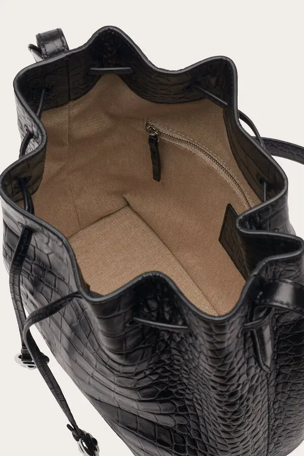 LIFFNER Charm Bucket Small Croc