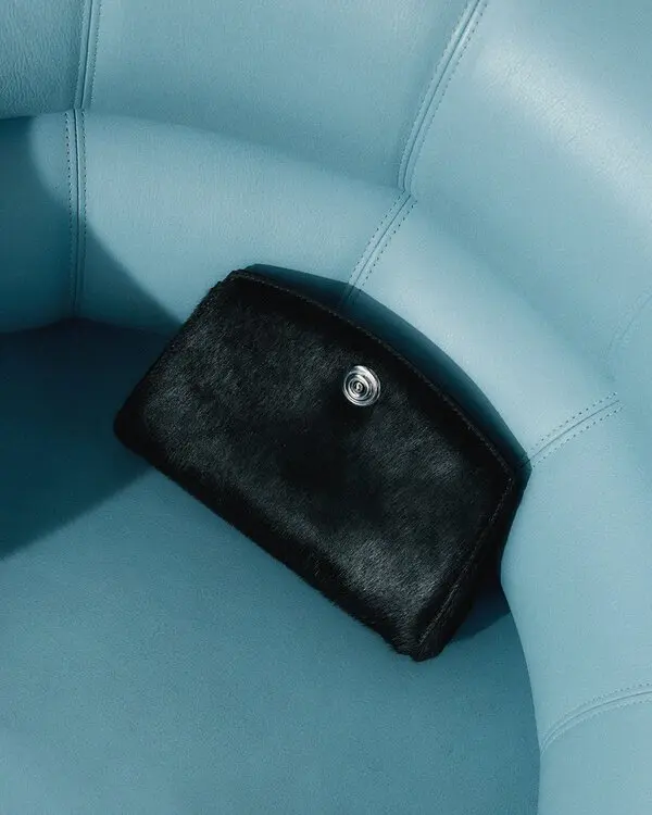 LIFFNER Pushlock Clutch Hair Calf - Black