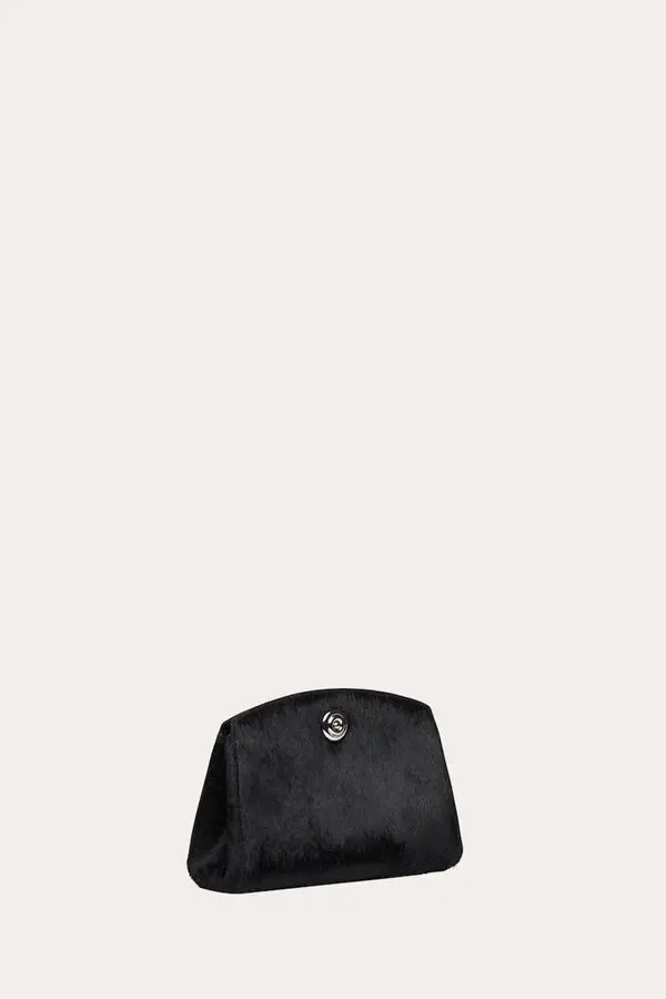 LIFFNER Pushlock Clutch Hair Calf - Black