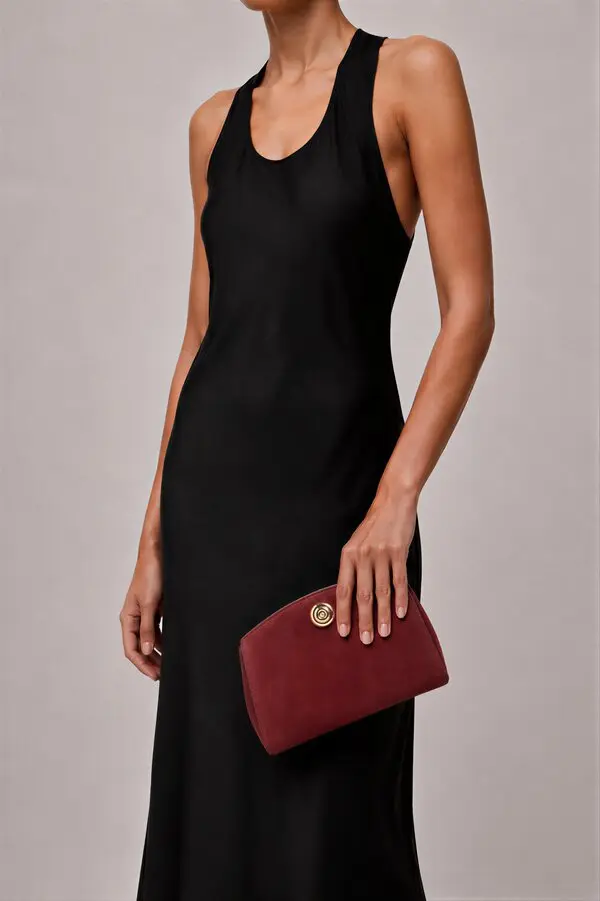 LIFFNER Pushlock Clutch In Suede