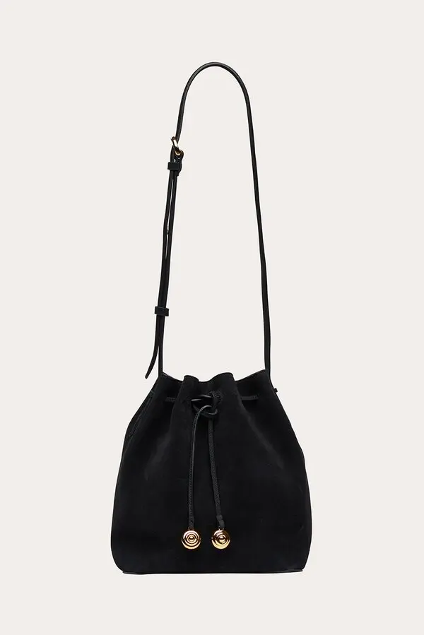 LIFFNER Charm Bucket Small Suede - Black