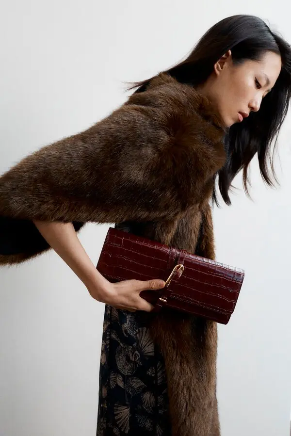 LIFFNER Belted Clutch - Red