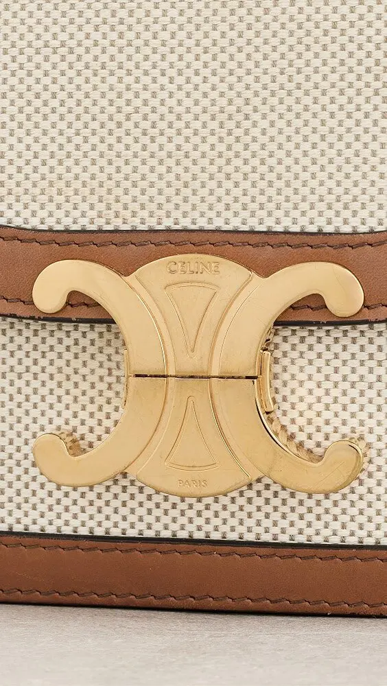 Shopbop Celine Triomphe Canvas Shoulder Bag