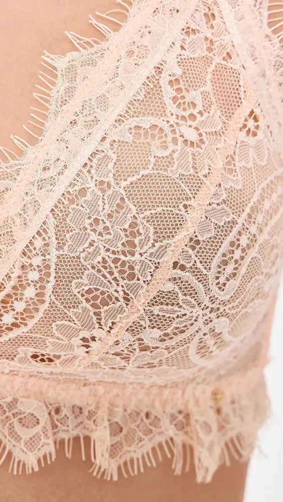 ANINE BING Lace Trim Bra
