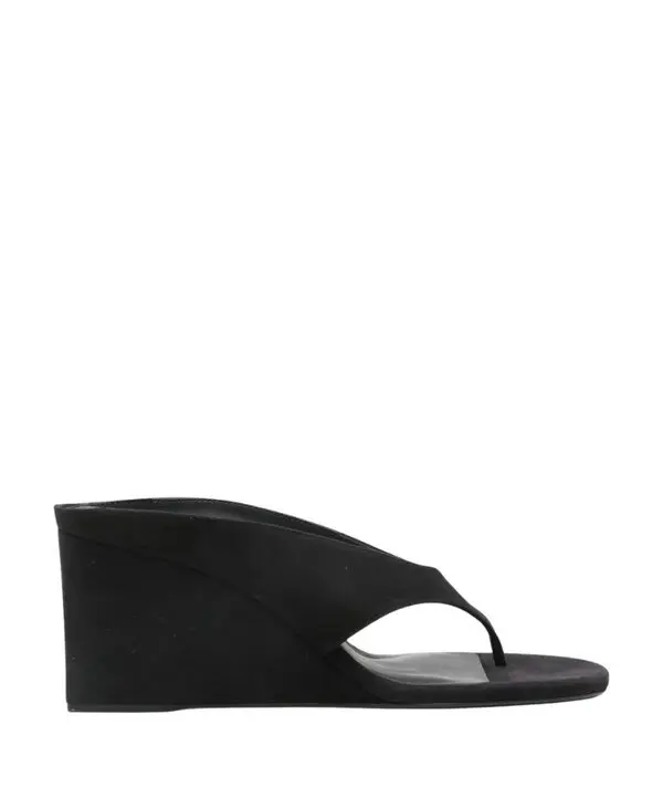 Alaïa 70mm Tong Wedge Sandals - Black