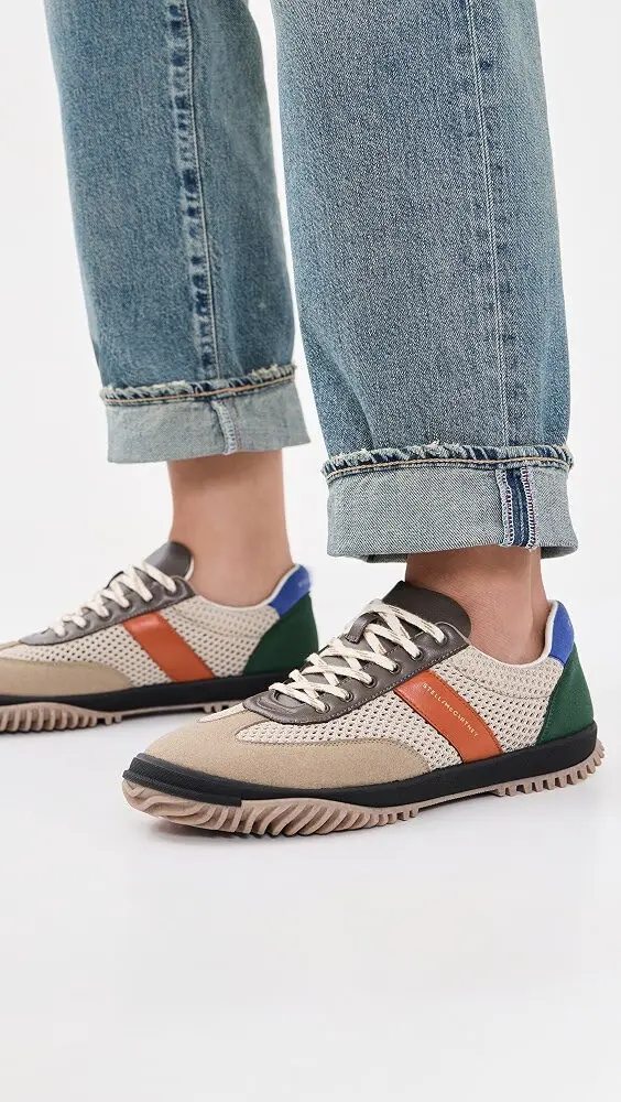 Stella McCartney Suede And Mesh Sneakers