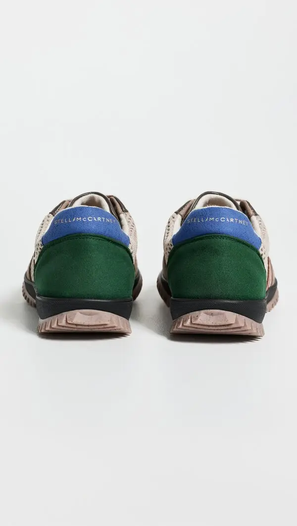 Stella McCartney Suede And Mesh Lace-up Sneakers - Multi Mix