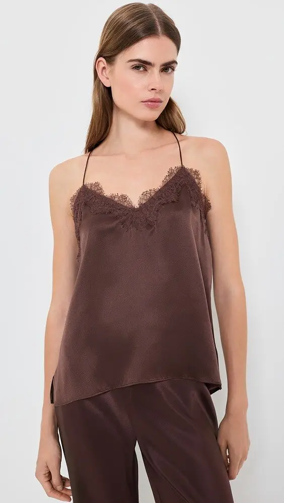 Cami Nyc Racer Silk Charmeuse Camisole
