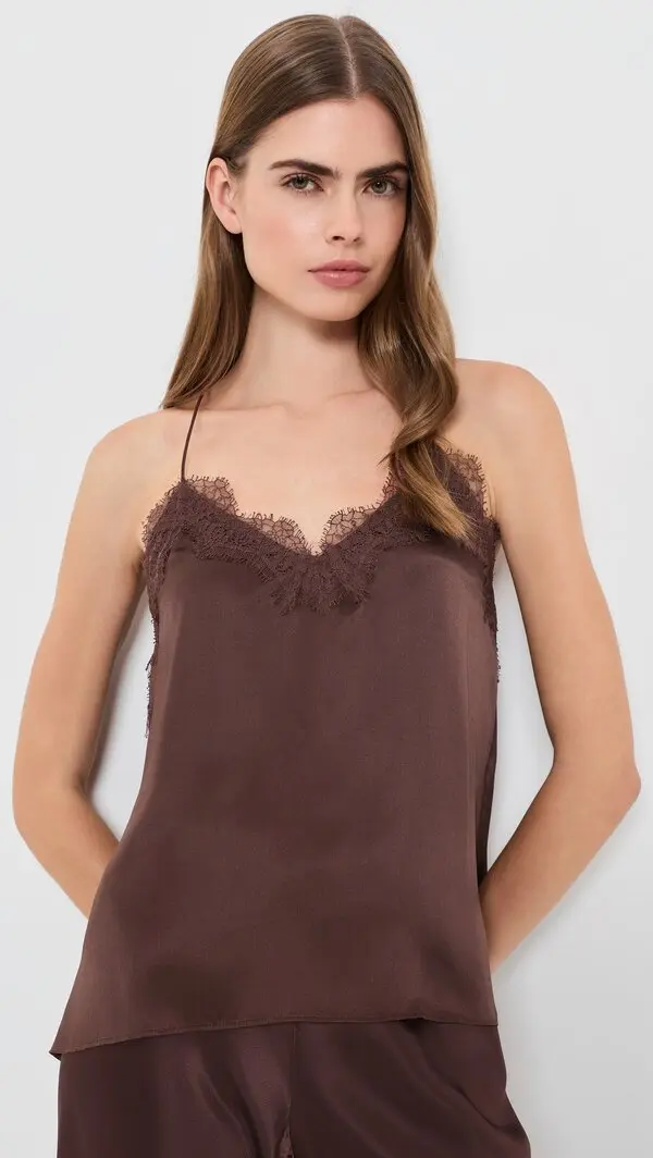 Cami Nyc Racer Silk Charmeuse Camisole