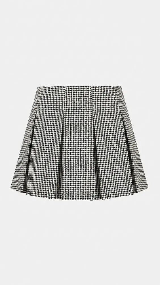Alice + Olivia Emilie Pleated Mini Skirt