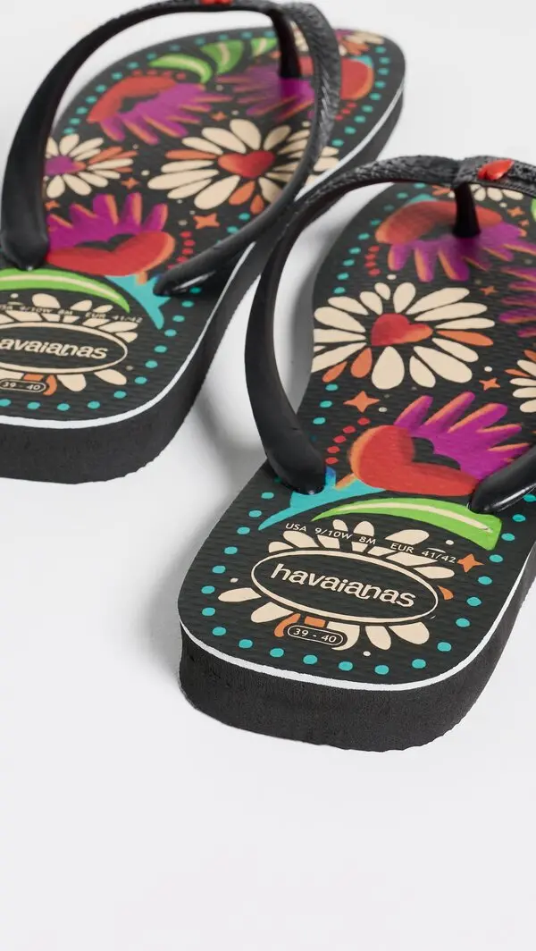 Havaianas Top Begonia Heart Flip Flops