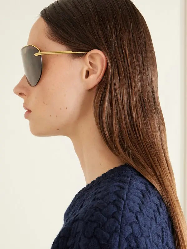 Bottega Veneta Long Ribbon Aviator-style Sunglasses