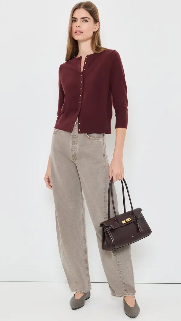 Vince Metal Button Cardigan
