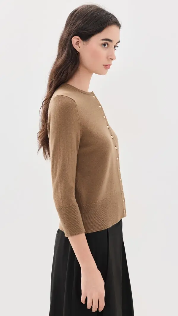 Vince Metal Button Cardigan - Canyon