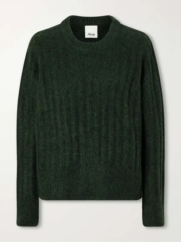 ALLUDE Cashmere And Silk-blend Sweater