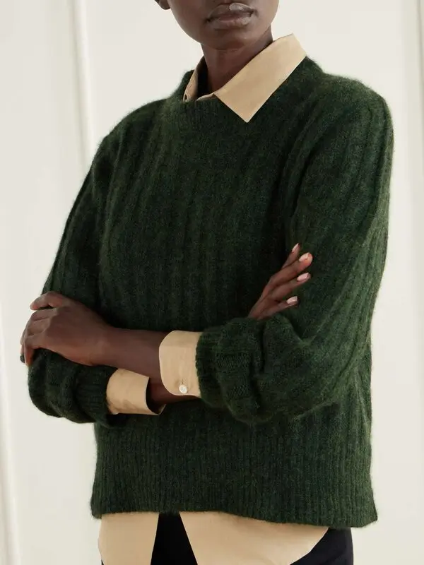 ALLUDE Cashmere And Silk-blend Sweater
