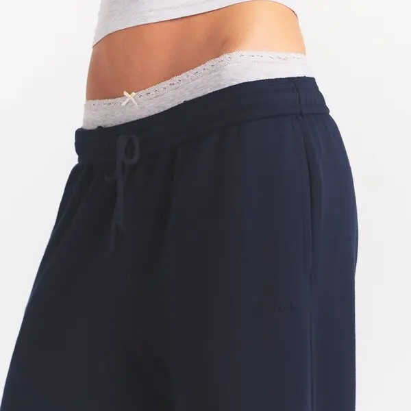 SKIMS Cotton Fleece Oversized Straight Leg Pants