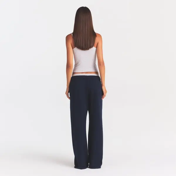SKIMS Cotton Fleece Oversized Straight Leg Pants