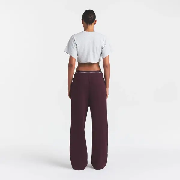 SKIMS Super Cropped T Shirt | Red | | Worn In Jersey