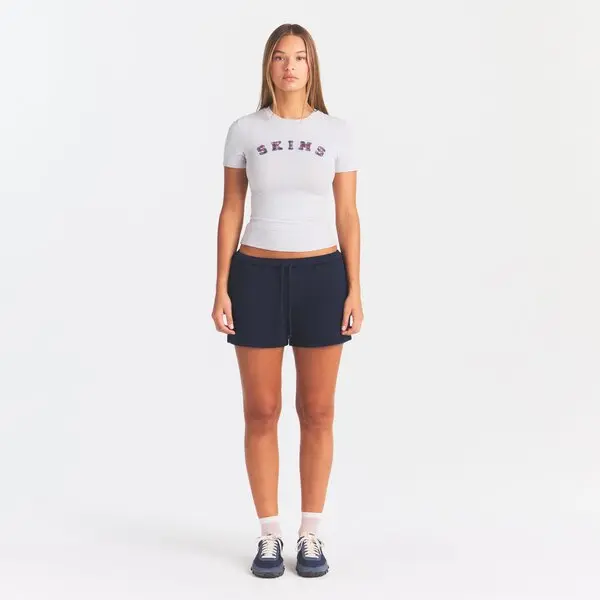 SKIMS Classic Short | Blue | | Cotton Fleece - Navy